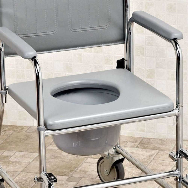 Adjustable Wheeled Commode – Ability Superstore