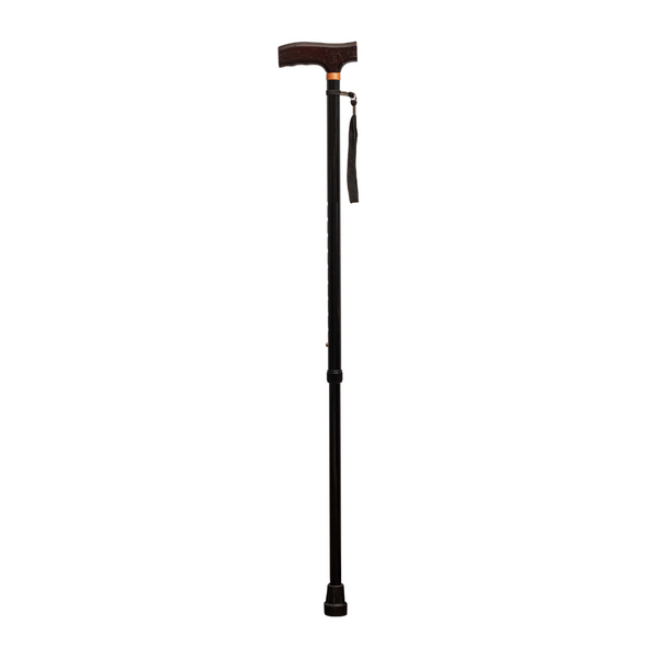 Extendable Walking Cane with Strap - Black Handle – Ability Superstore
