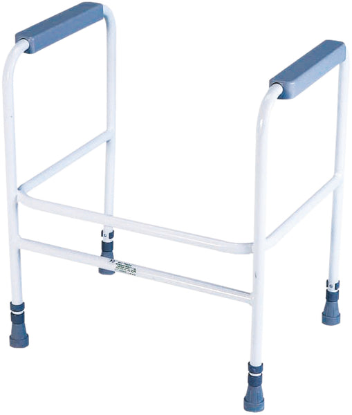 Floor standing height adjustable toilet frame – Ability Superstore