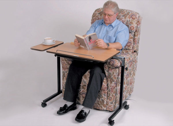 Fully Adjustable Wheeled Over Bed and Table Chair – Ability Superstore