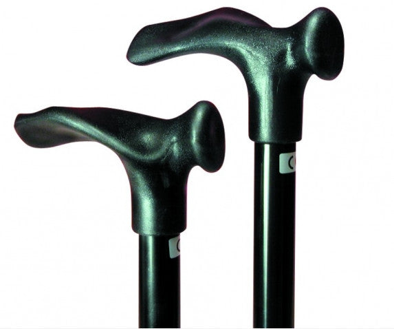 Comfort Grip Adjustable Height Aluminium Walking Stick - Small Handle ...