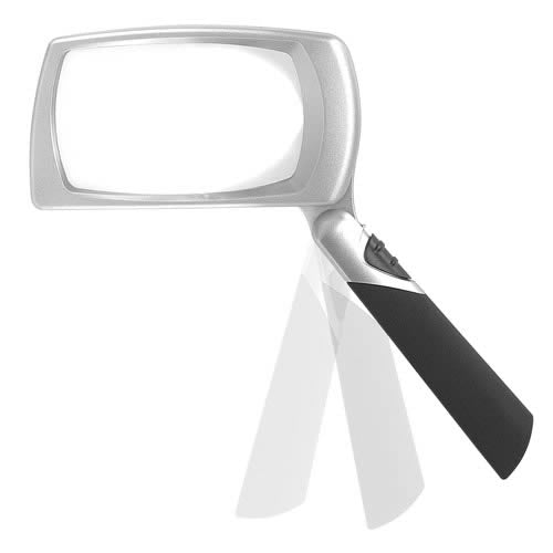 Folding LED Rectangular Magnifier 3x Magnification – Ability Superstore