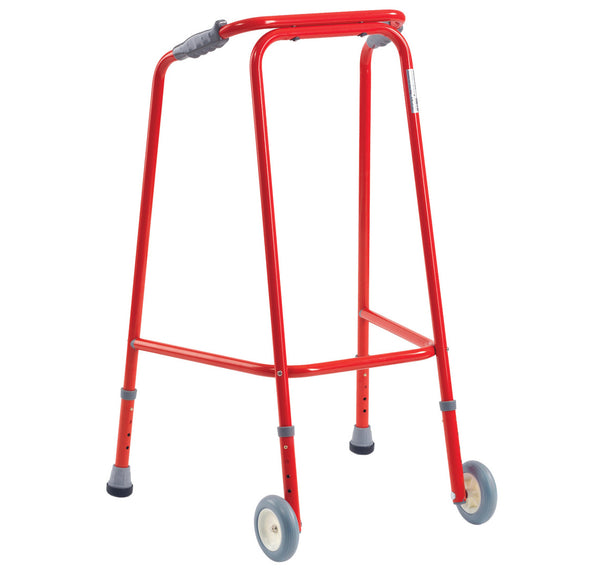 Wheeled Drive Walking Frame In Red – Ability Superstore