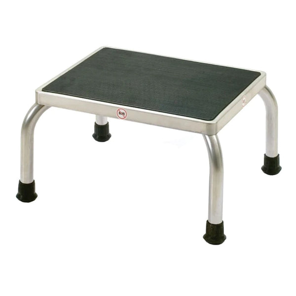 Non-Slip Chrome Step Stool with Rubber Mat – Ability Superstore