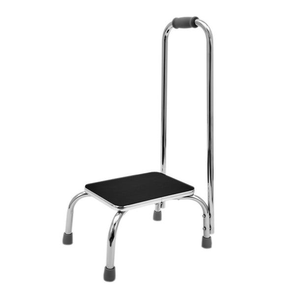 Chrome Step Stool with Handrail – Ability Superstore