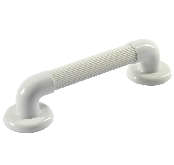 Lightweight Plastic Moulded Grab Bar with Ribbed Handle - White ...